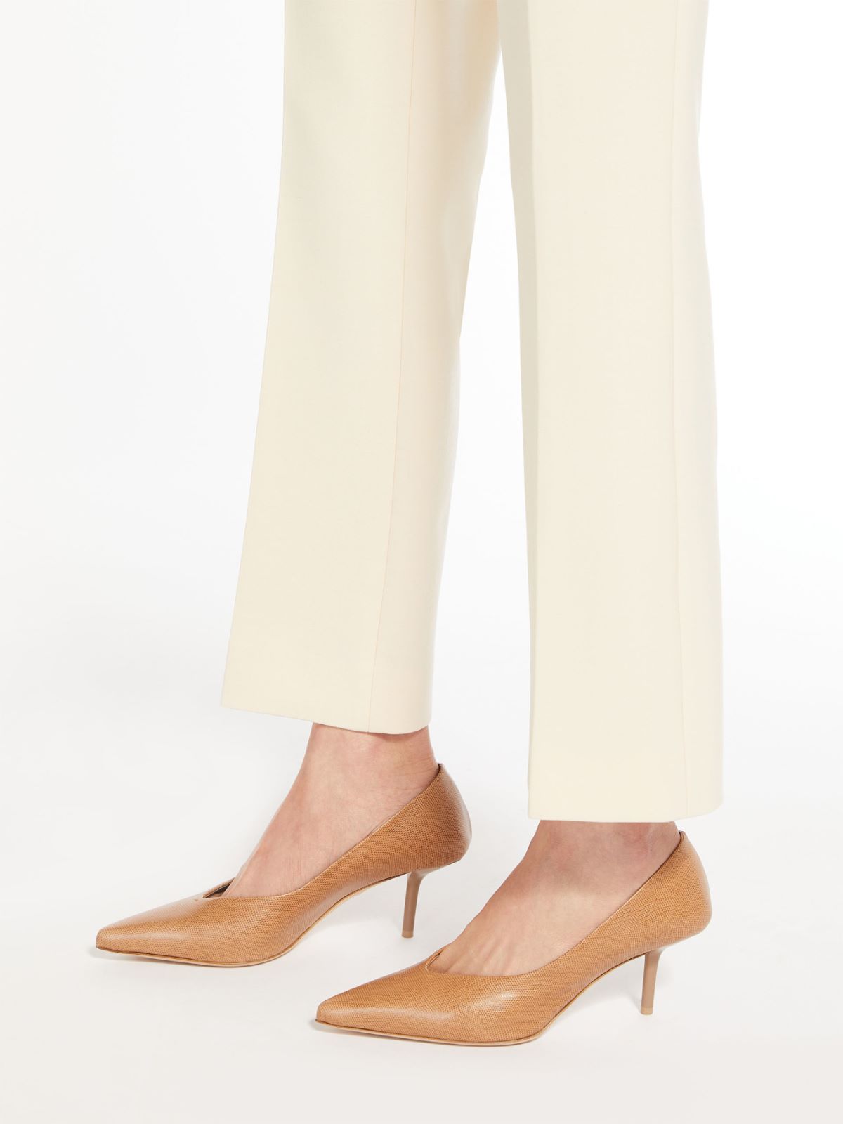 Leather court shoes | Max Mara