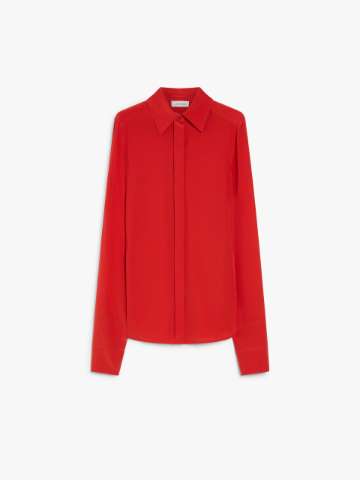 Red silk blouse Max Mara